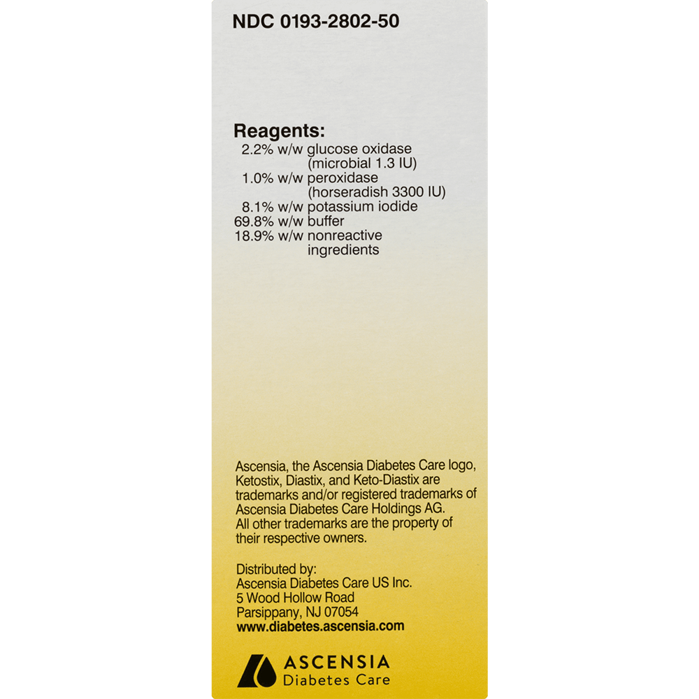 About this item Product details Tests for glucose. From Diastix. Bayer ...